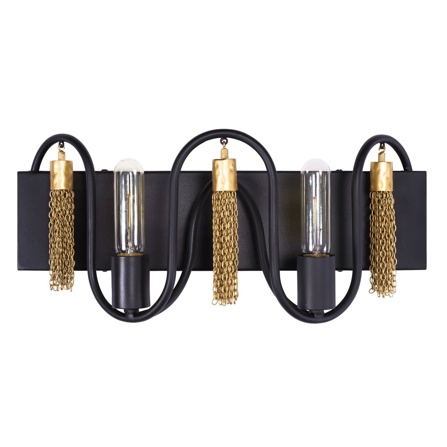 Varaluz - 354B02MBAG - Two Light Bath - Darden - Matte Black/Antique ...